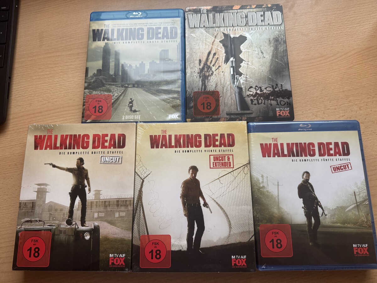The Walking Dead - Staffel 1-5! Staffel 2 Steelbook, 3-5 Neu & OVP ...