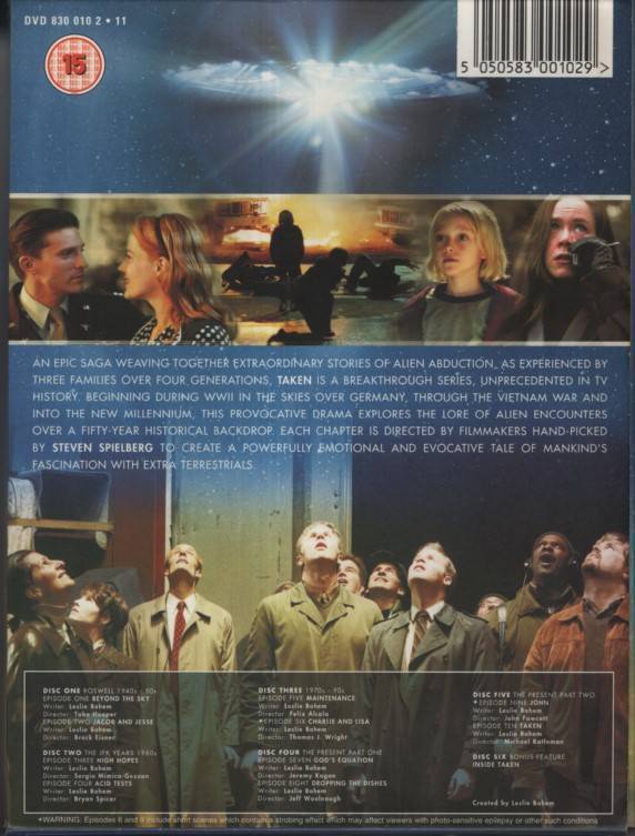 TAKEN - Complete Mini Series Box - 6 Disc - Steven Sielberg Dreamworks ...