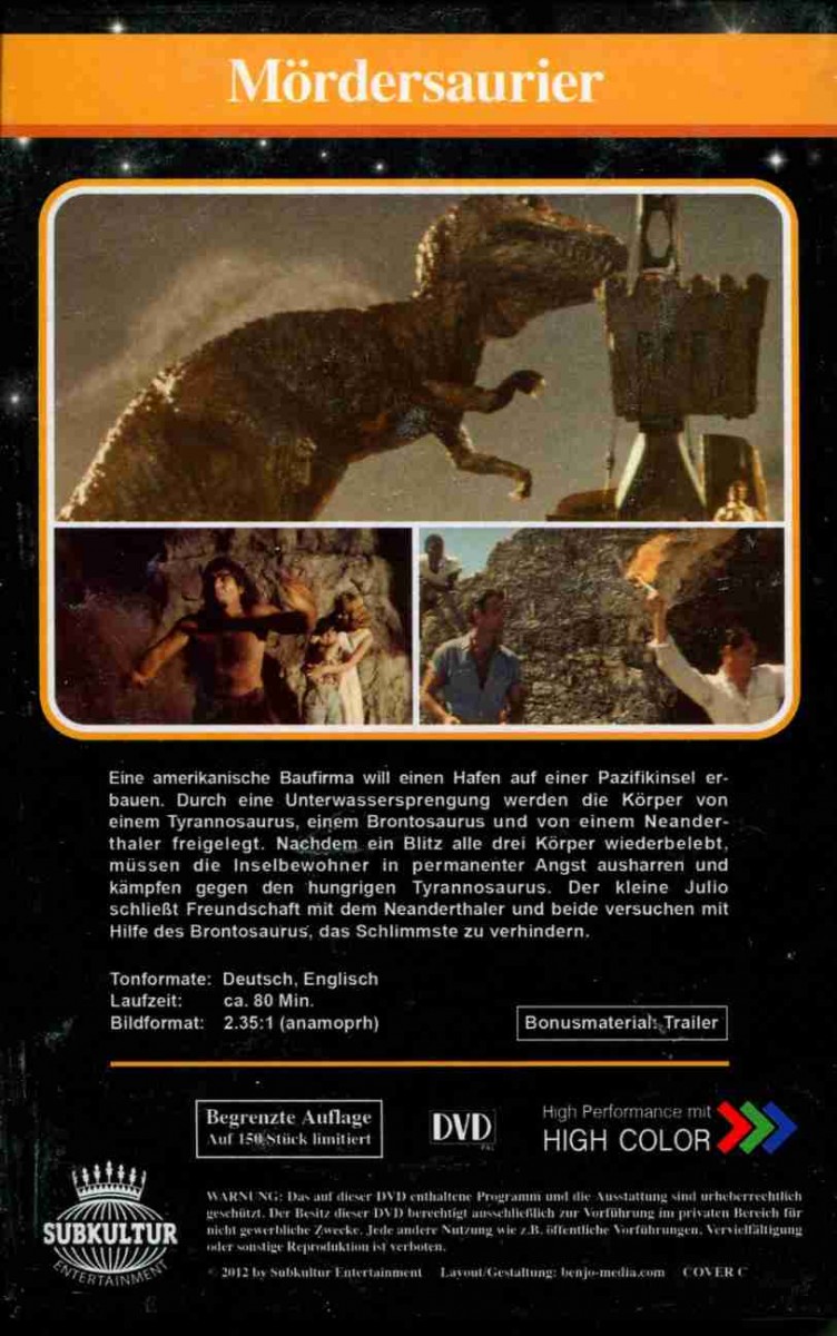 Mördersaurier - Subkultur Entertainment - große Hartbox / Cover C - Neu ...