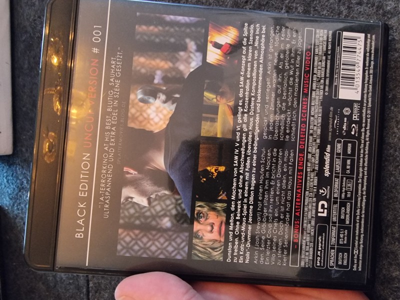 The Collector 1 He allways Takes one Black Edition Unrated Blu Ray uncut Spio/jk Prüfung kaufen ...