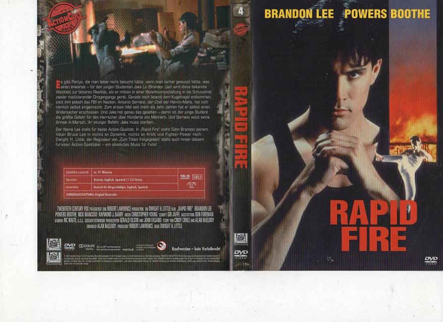 RAPID FIRE - BRANDON LEE KULT - DVD ! kaufen | Filmundo.de